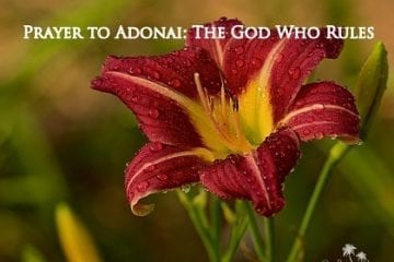 Prayer to Adonai: The God Who Rules