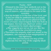 Psalm 1 KJV Prayer
